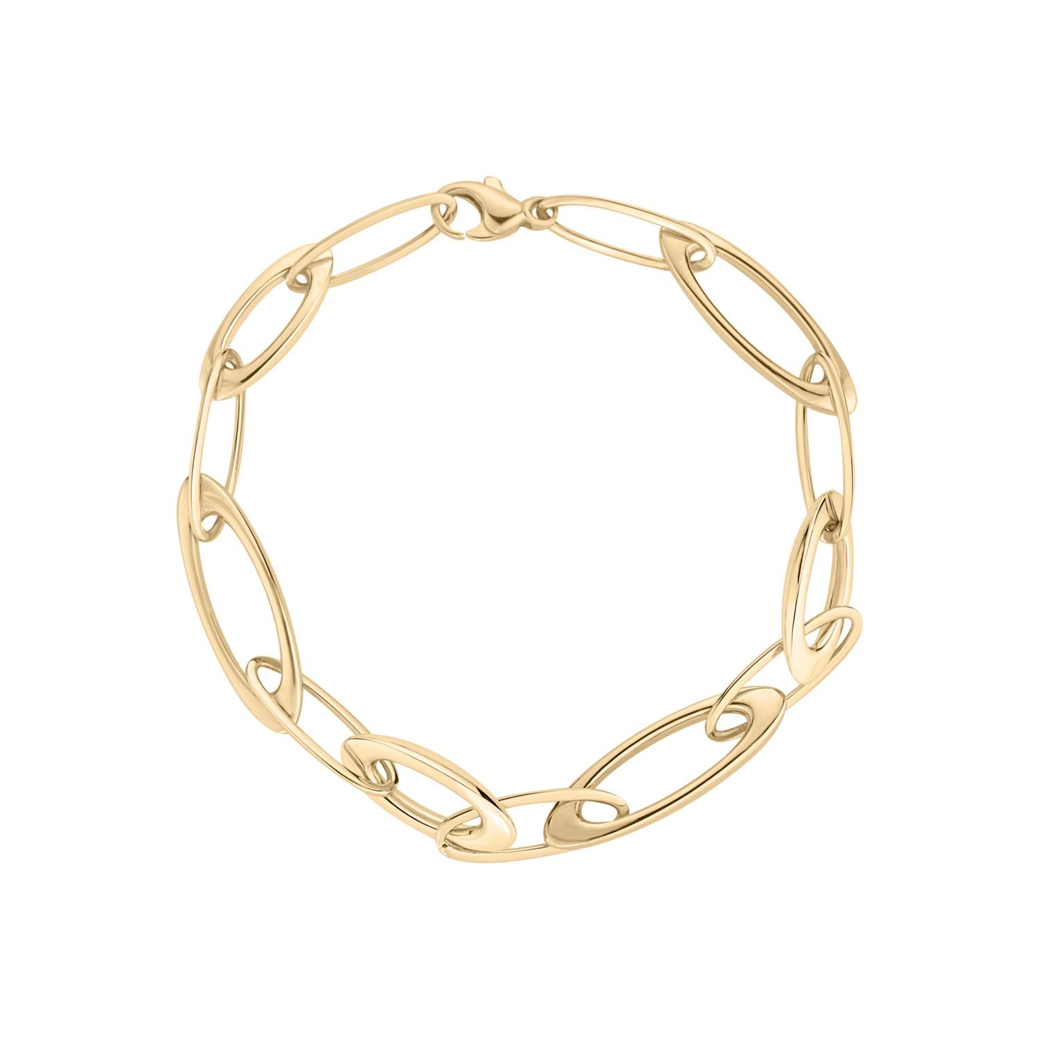 9ct Gold Paperclip Link Bracelet – NJO Designs