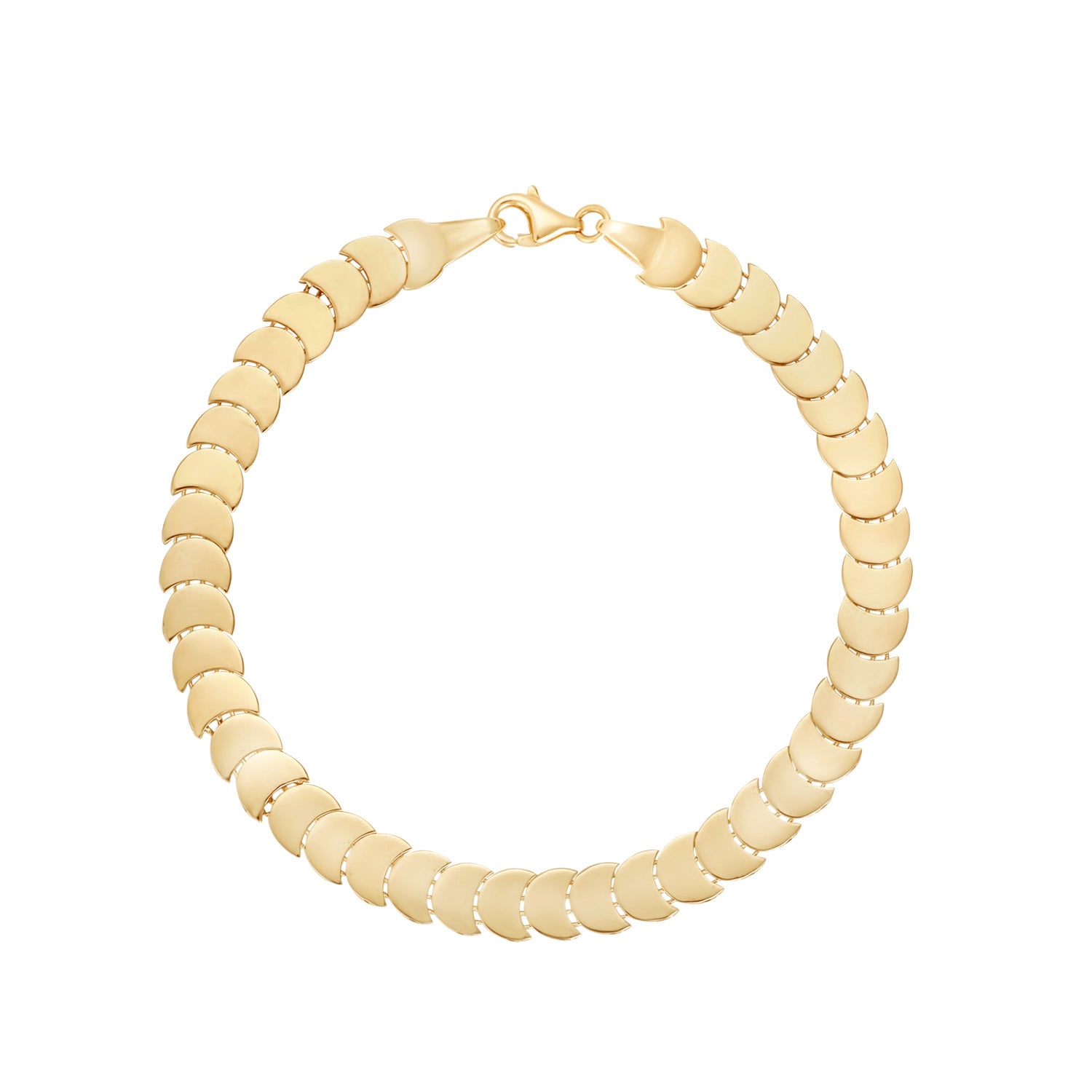 9ct Gold Layered Disc Bracelet – NJO Designs